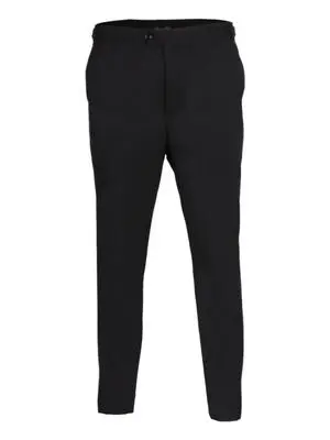 DAVID WEJ Aldo Plain Smart Trousers With Side Adjusters - Black
