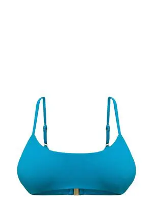 MIHARO Gia Crop Bikini Top - Blue