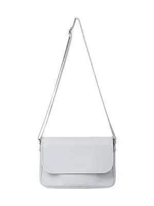 HAH ARCHIVE Flap Crossbody Bag - Silver