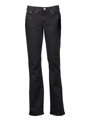 LOVE AND NOSTALGIA Killer Low Rise Bootcut Jean Washed - Black