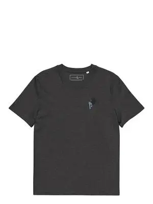 ANCHOR & CREW Heather Artist Monkey Organic Cotton Embroidered T-shirt - Black