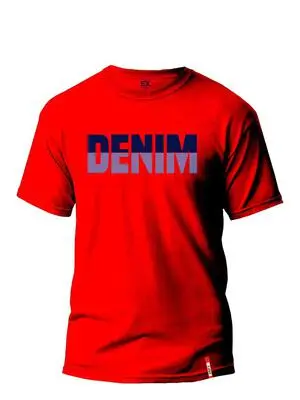 EIGHT X Big Denim Street T-shirt - Red