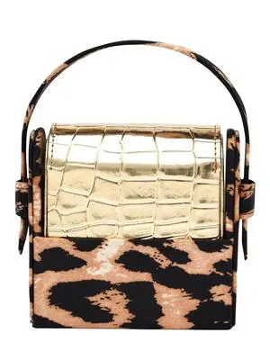 D’lueur Atelier Black / Gold Nova Mini Gold Leopard - Black/gold