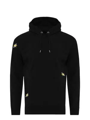 INGMARSON Bee Embroidered Hoodie Black