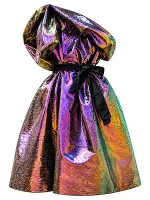 MIRO MISLJEN Iridescent One-shoulder Dress - One Size