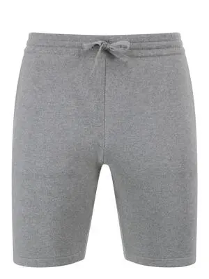 PAUL JAMES KNITWEAR Midweight Allessio Cotton Knitted Shorts Ash Grey - Silver
