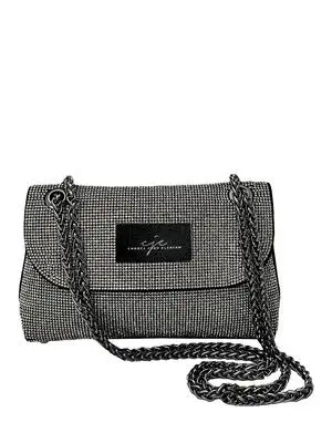 CHANEL JOAN ELKAYAM Black / Silver Crystal Embellished Bag - Black/silver