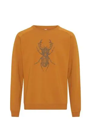 GROBUND Grobund Organic Cotton Stag Beetle Sweatshirt Yellow