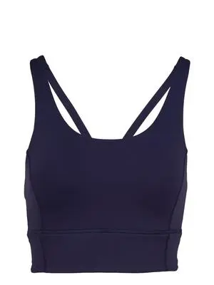 PERKY PEACH Low Impact Navy Sports Bra - Blue