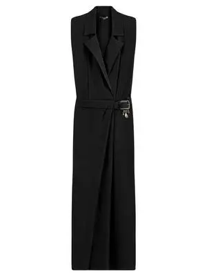 NOCTURNE Embellished Belt-detail Maxi Dress - Black