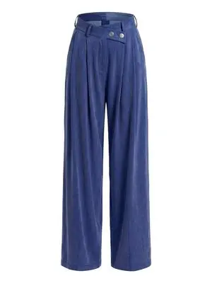 MIRIMALIST Loose Opal Maxi Pants - Blue