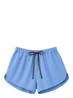 YORSTRULY Sporty Silk Shorts Serenity - Blue