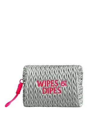 LILLY LOVES Wipes & Dipes Cosmetic Bag - Silver