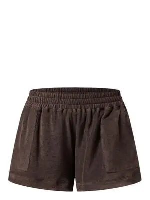 KNOWN SUPPLY Terry Pull On Shorts Shyla Charcoal - Grey