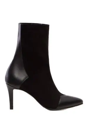 THE 5TH ELEMENT Noire Stretch Leather Slim Boots - Black