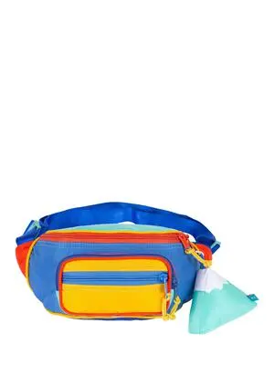 MOKUYOBI Neutrals / Blue / Red Snacktime Fanny Pack Sling - Blue/red