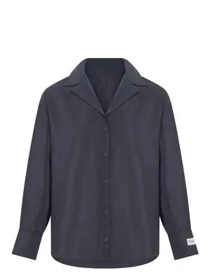 THISISU COLLECTION Lyla Shirt Navy - Blue
