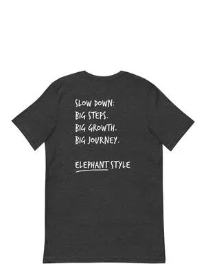 ANCHOR & CREW Elephant Aspirations" Cotton T-shirt - Black