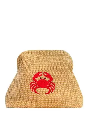LILLY LOVES Neutrals Crab Beach Clutch - Orange