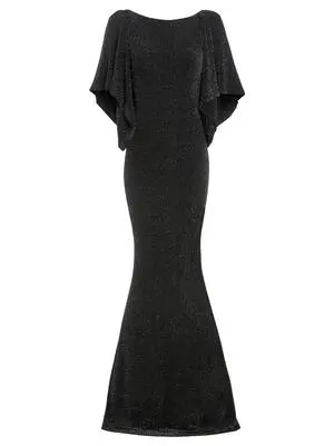 SARVIN Cowl Back Gown - Black/silver