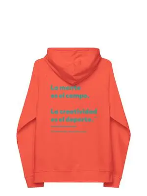 ANCHOR & CREW Organic Cotton Hoodie With Spanish Graphic Print - Orange
