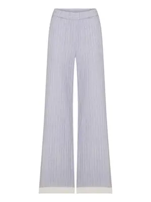 NAZLI CEREN Anville Linen Trousers - Blue