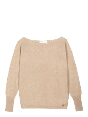 BEL CASHMERE Claudia Cashmere Sweater Sand - Brown