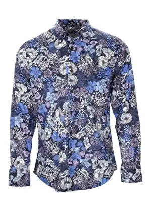 LORDS OF HARLECH Morris Mob Floral Navy - Blue