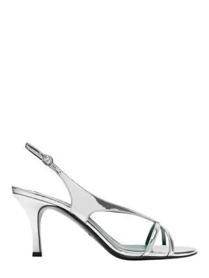 FLORRIE Matilda 75mm Strappy Sandal - Silver