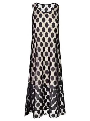 OH!ZUZA NIGHT&DAY Polka Dot Midi Tulle Dress - Black