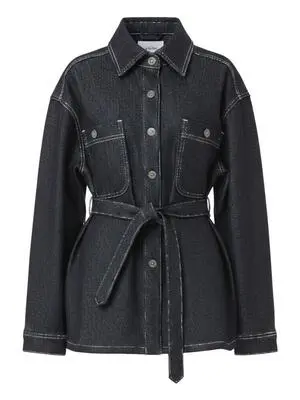 GAO REPUBLIC Jacket Oversized Belted Denim Indigo