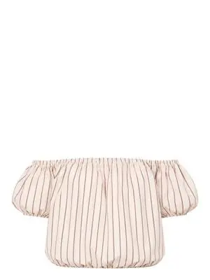 Carmen Says Azura Striped Top - Red
