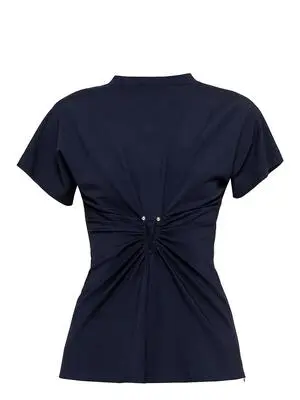 NISSA Short-sleeve Top Navy - Blue