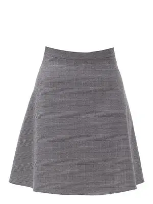 MAISON BOGOMIL A Line Plaid Skirt - Grey