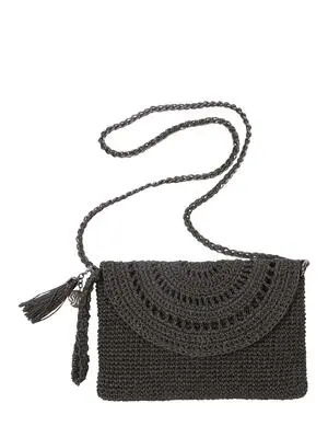 SJW BAGS LONDON Grace Hand Crochet Bag - Black