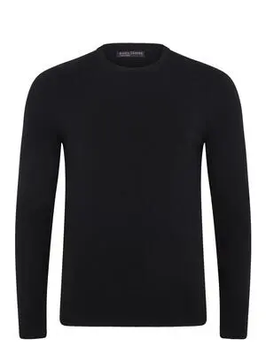 PAUL JAMES KNITWEAR Marius Crew Neck Jumper - Black