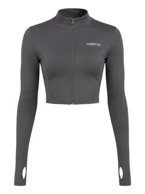 CMMTTD Core Contour Cropped Zip-up Storm - Grey