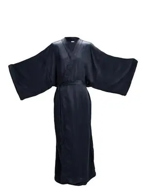 CEVA CU DICHIS Long Kimono Vegan Silk - Black