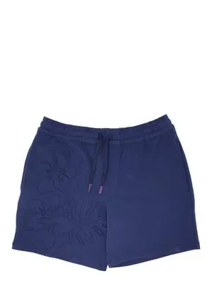 LORDS OF HARLECH Silus Embossed Interlock Shorts Navy - Blue