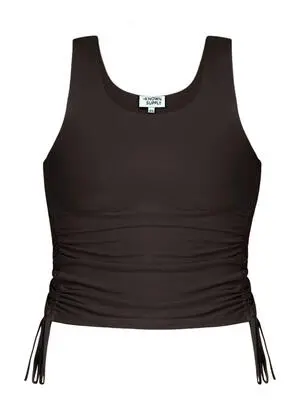 KNOWN SUPPLY Side Tie Tank Spellbound - Black
