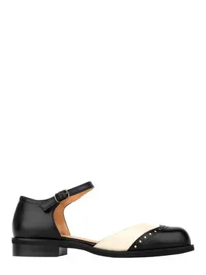 EMBASSY LONDON USA Neutrals / Gigot & Cream Mary Jane Oxford - Black