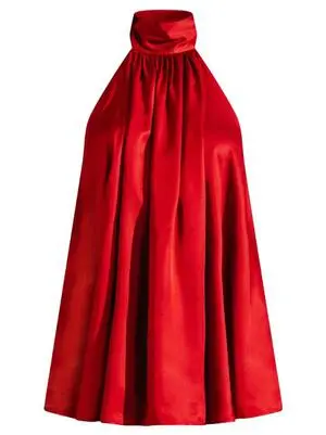 THE SOCIALITE OFFICIAL Vera Cherrie Halter Neck Dress - Red