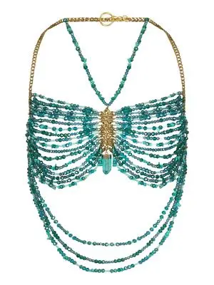 HAUS OF MCLEES Turquoise Beaded Top - Blue