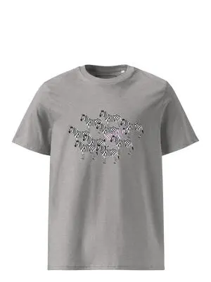 ANCHOR & CREW Anchor & Crew Organic Cotton Zebra Print T-Shirt Grey