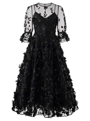 MATSOUR'I Cocktail Dress Franceska Midi - Black