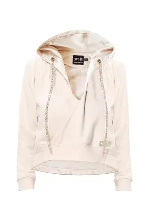 OTTHIE Neutrals Cosy Sweatshirt With Chain - Beige
