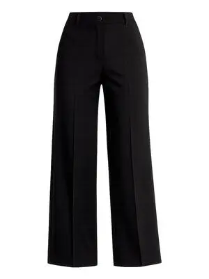 TANTRA SPAIN SL Straight-cut Dress Trousers With Waistband - Black