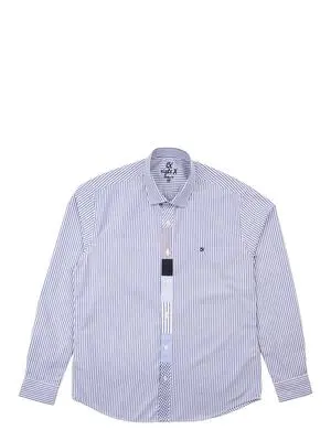 EIGHT X Mark Long Sleeve Button Down Shirt - Blue