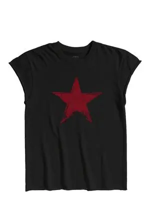 OTHER UK Red Star Rocker Tee - Black