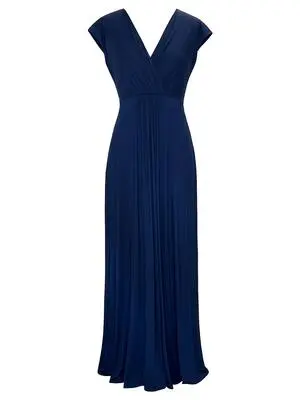 ALIE STREET LONDON Sophia Maxi Dress In Navy - Blue